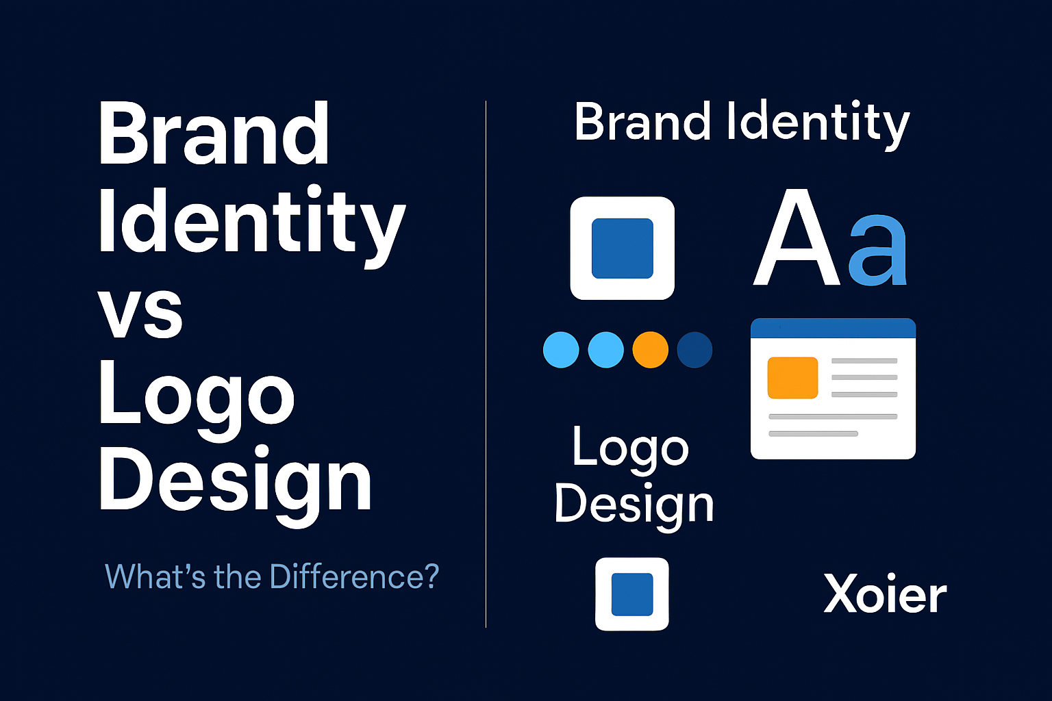 Brand Identity vs Logo Design: What’s the Difference? - xoier